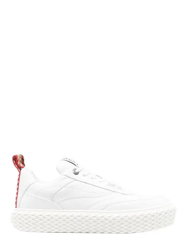 LANVIN Curb Trim Low-top Sneakers - White