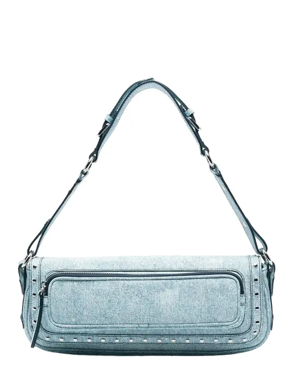 By Far Maddy Studded Shoulder Bag - Blue