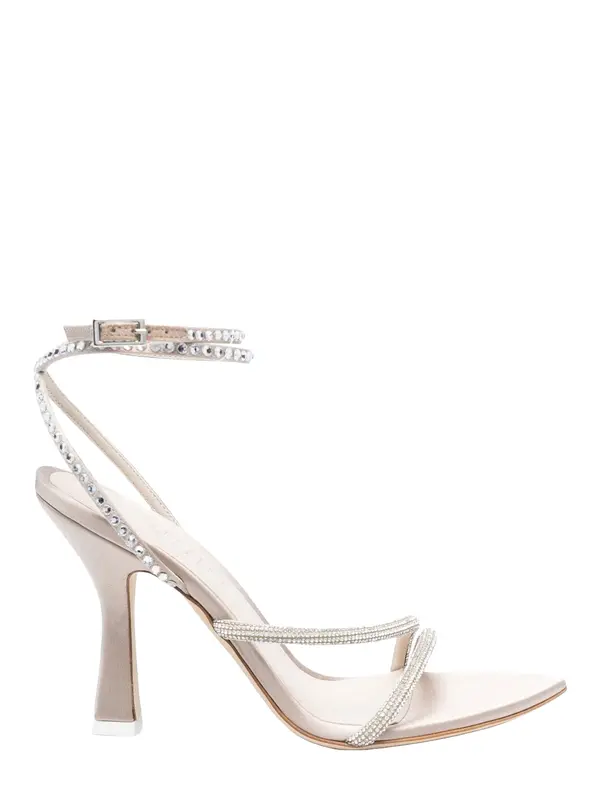 3JUIN Crystal-embellished 65mm Sandals - Neutrals