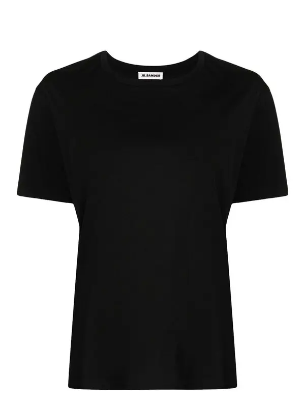 JIL SANDER Crew Neck Short-sleeved T-shirt - Black