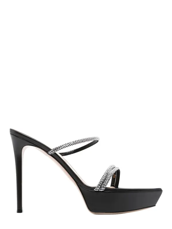 GIANVITO ROSSI Cannes 120mm Platform Sandals - Black