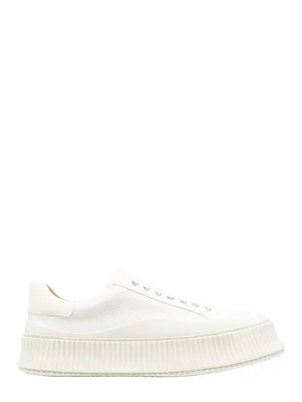 JIL SANDER Ridged Low-top Sneakers - White