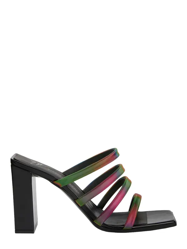 GIUSEPPE ZANOTTI 85mm Shangay Mules - Multicolour