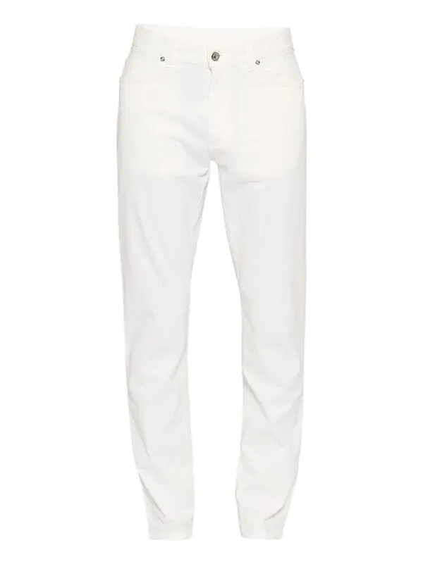 Zegna Cotton 5-pocket Pants - White Solid