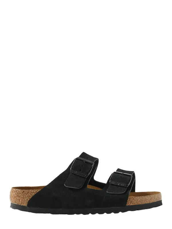 BIRKENSTOCK Arizona Suede Sandals - Black