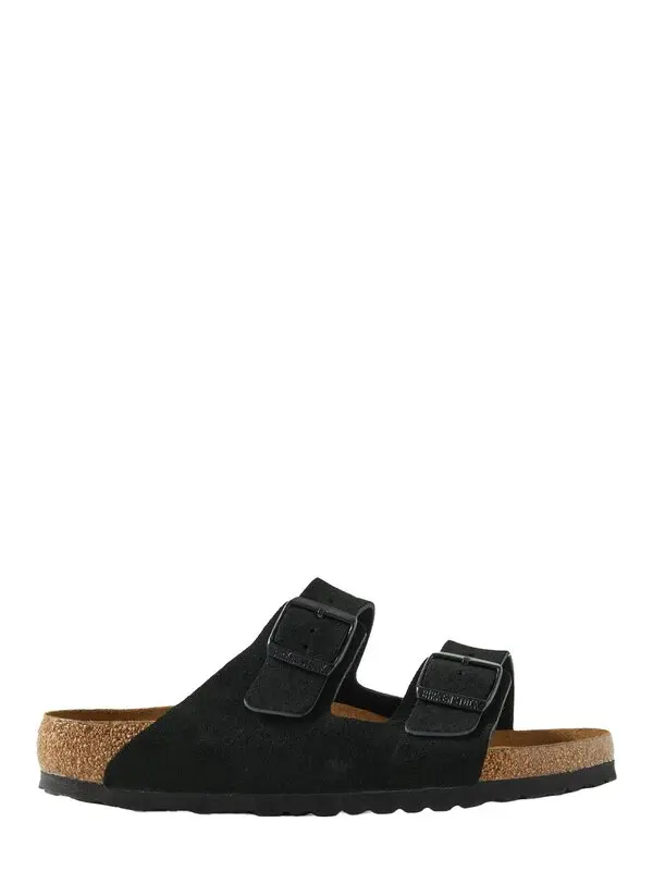 BIRKENSTOCK Arizona Suede Sandals - Black