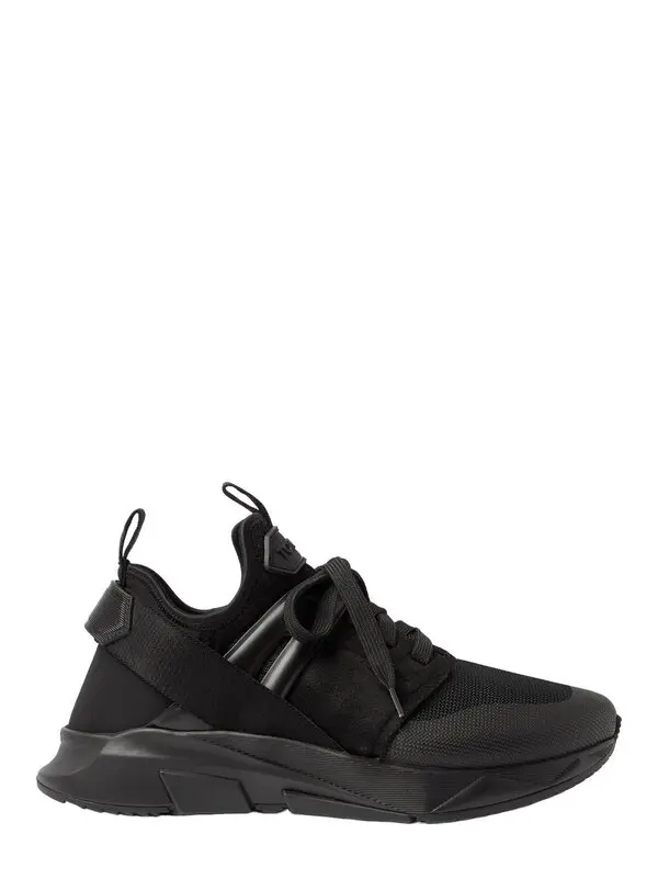 TOM FORD Jago Neoprene, Mesh And Nylon Sneakers - Black
