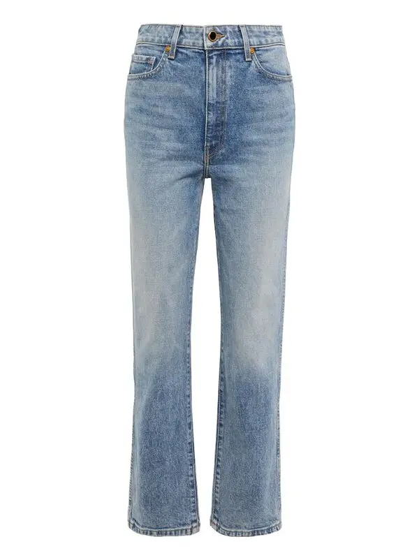 Khaite Abigail High-rise Straight Jeans - Blue