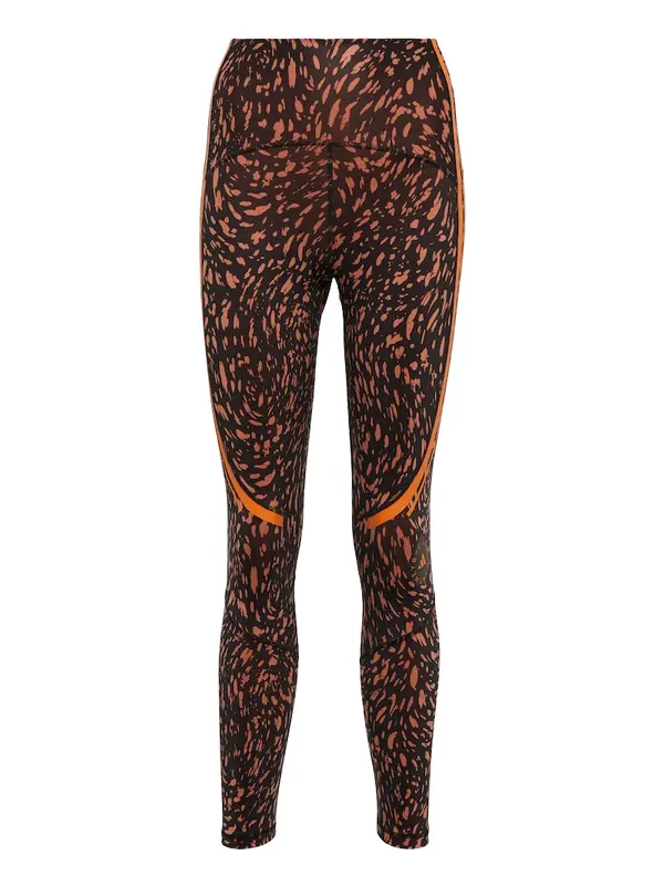 Adidas By Stella McCartney High-rise Printed Leggings - Black