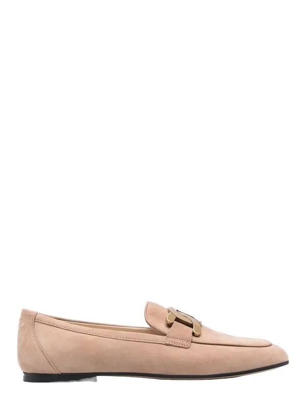 TOD'S Engraved Chain-link Loafers - Neutrals