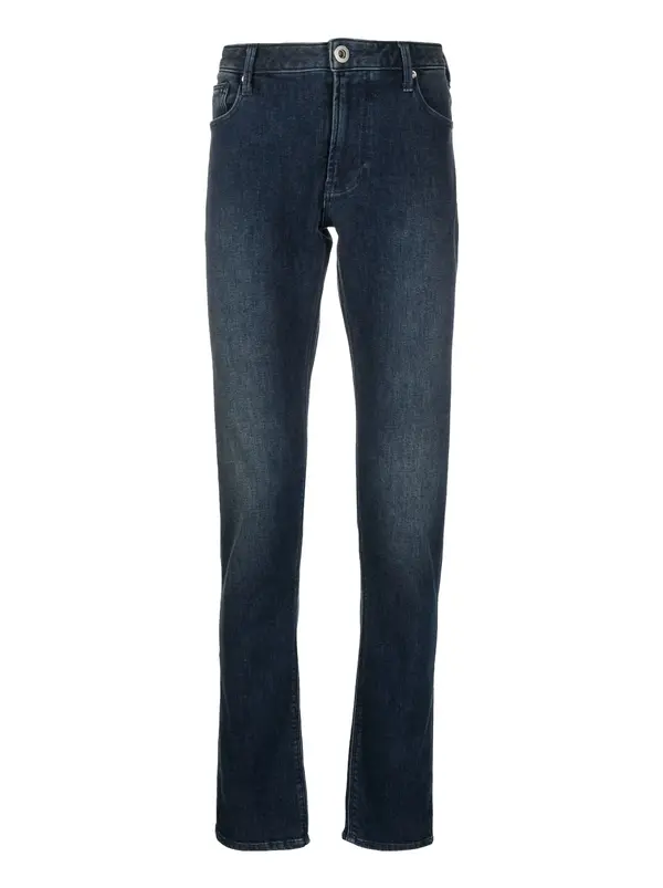 Emporio Armani Low-rise Skinny Jeans - Blue