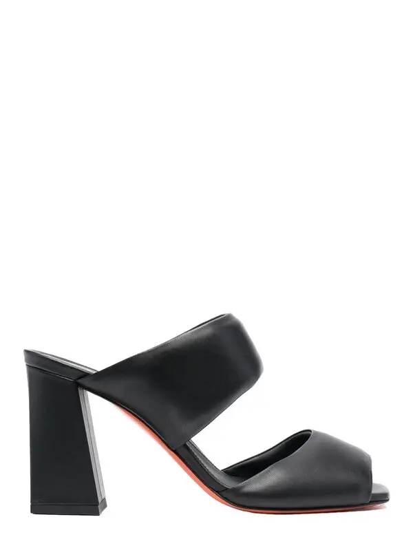 Santoni 105mm Open-toe Sandals - Black