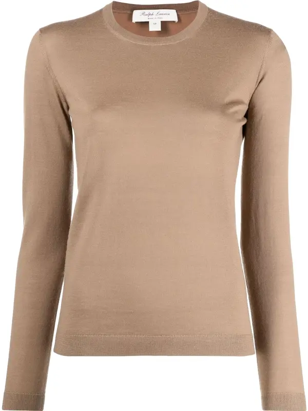 Ralph Lauren Cashmere Long-sleeve Sweater - Brown