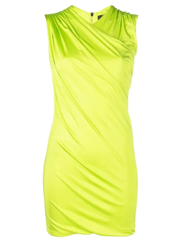 Versace Draped-effect Minidress - Green