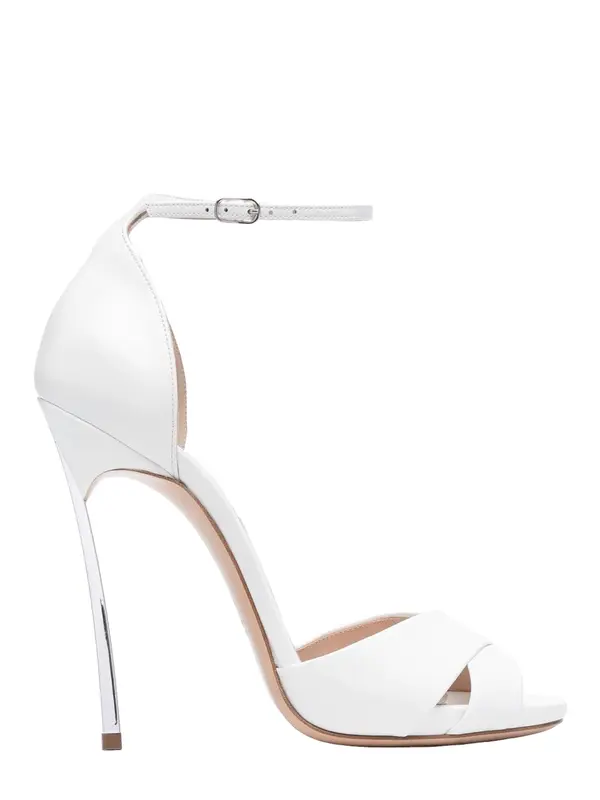 Casadei Blade 125mm Sandals - White