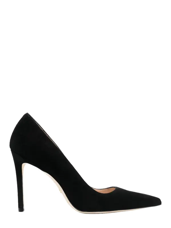 STUART WEITZMAN 105mm Pointed Leather Pumps - Black