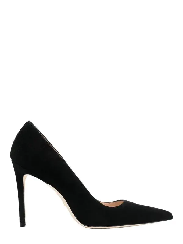 STUART WEITZMAN 105mm Pointed Leather Pumps - Black