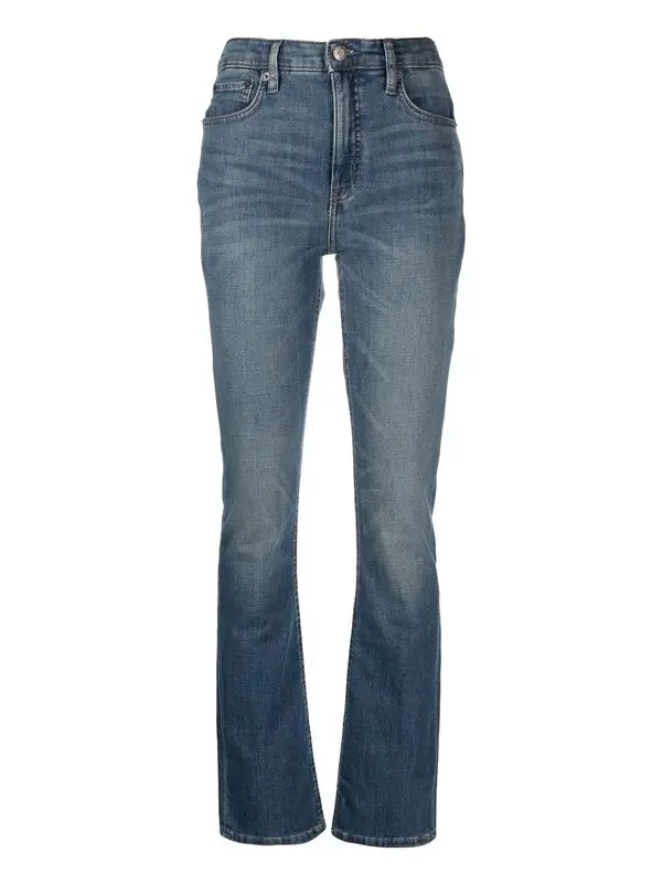 Ralph Lauren Stonewashed Bootcut Denim Jeans - Blue