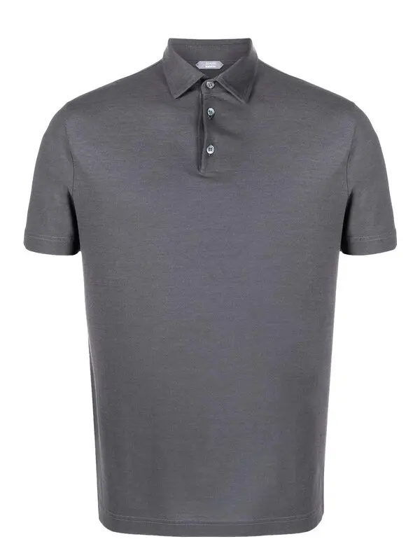 ZANONE Ice Cotton Polo Shirt - Grey
