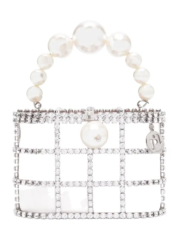 Rosantica Holli Crystal-embellished Mini Bag - Silver