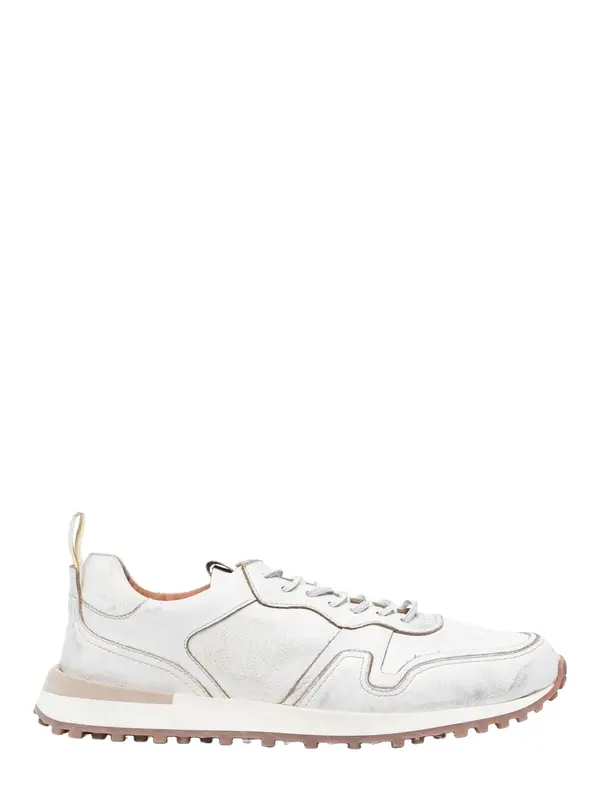 BOTTERO Lace-up Leather Sneakers - White