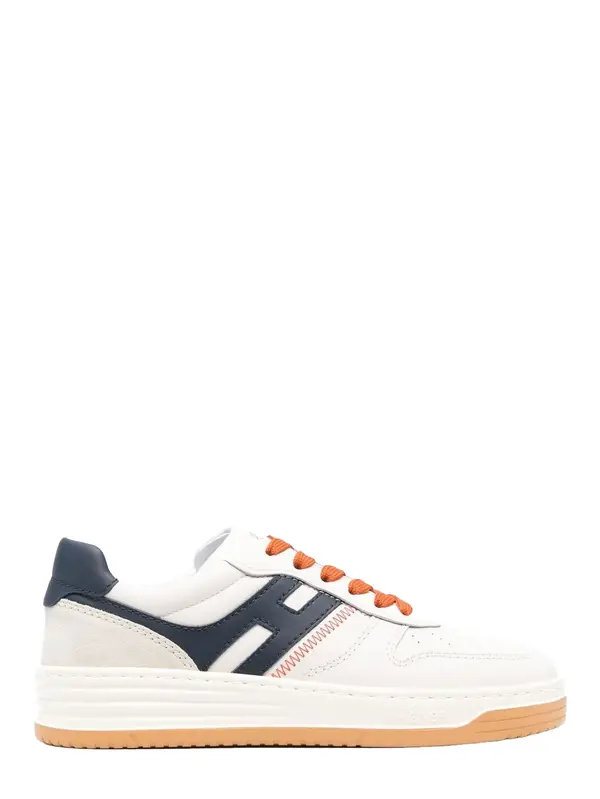Hogan Logo-patch Low-top Sneakers - Neutrals