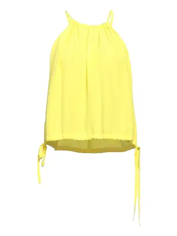 JUCCA Acetate And Silk Top - Yellow