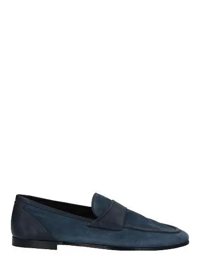 Dolce & Gabbana Loafers In Leather - Blue
