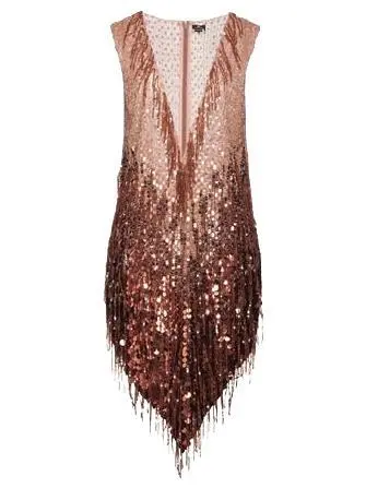 Elisabetta Franchi Sequined Mini Dress - Brown
