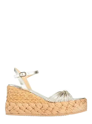EMANUÉLLE VEE Espadrille Sandals - Grey