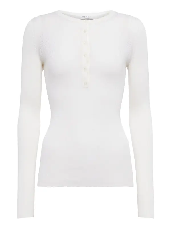 Gabriela Hearst Cashmere And Silk Top - White