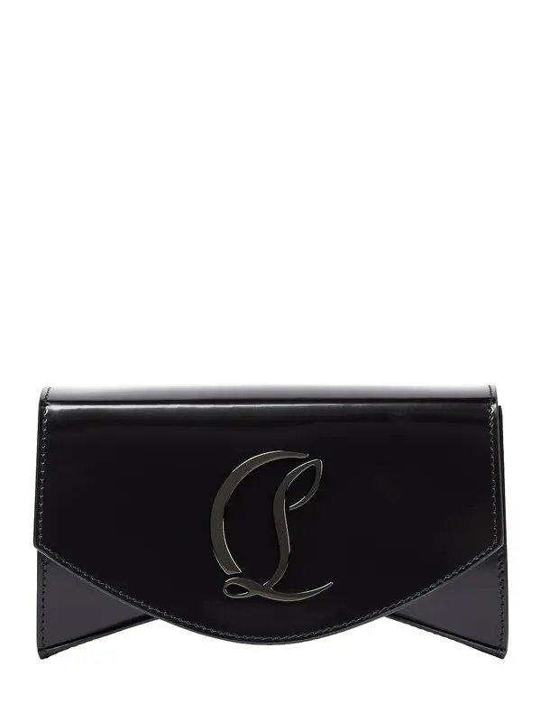 CHRISTIAN LOUBOUTIN Loubi54 Patent Leather Shoulder Bag - Black