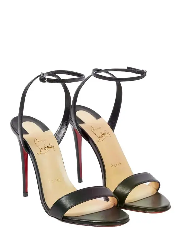 CHRISTIAN LOUBOUTIN Loubigirl Leather Sandals - Black