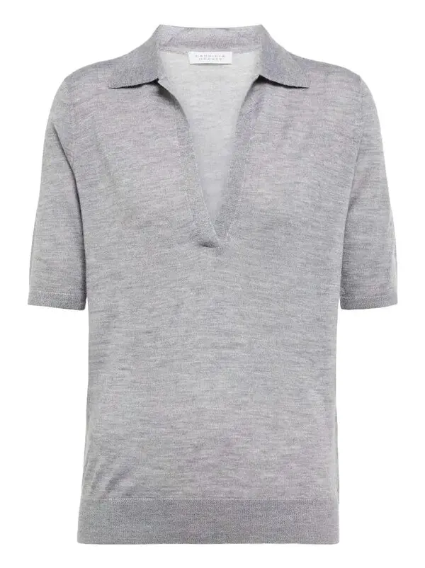 Gabriela Hearst Frank Cashmere And Silk T-shirt - Grey