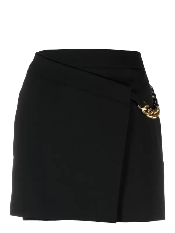 Stella McCartney Falabella Chain-link Mini-skirt - Black