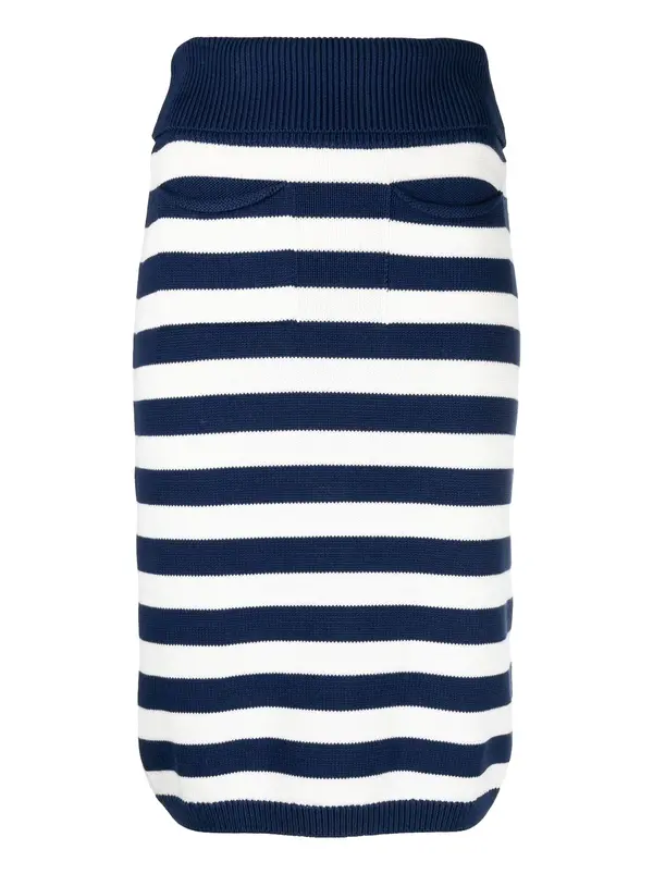 Kenzo Striped Skirt - White