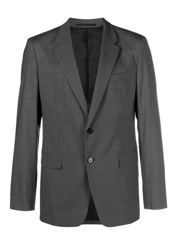 Theory Single-breasted Tailored Blazer - Grey