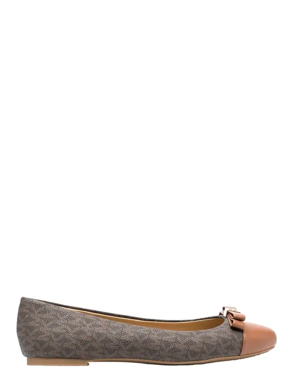 Michael Kors Andrea Monogram Ballerinas - Brown