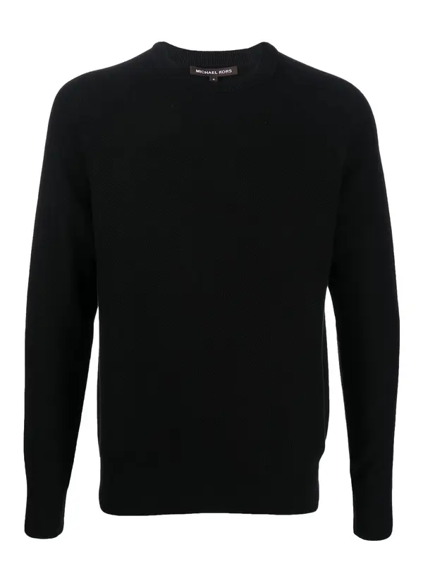 Michael Kors Bird's Eye Crew-neck Jumper - Black