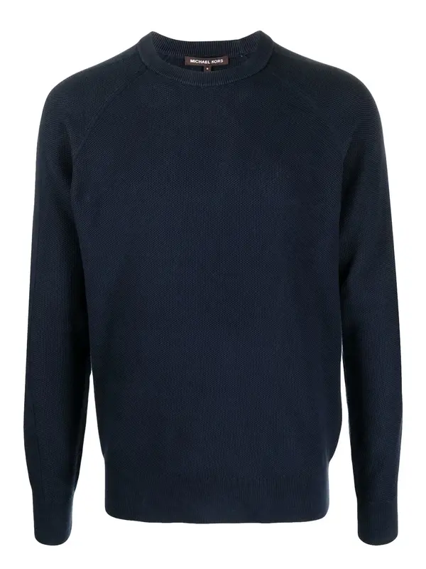 Michael Kors Bird's Eye Crew-neck Jumper - Blue
