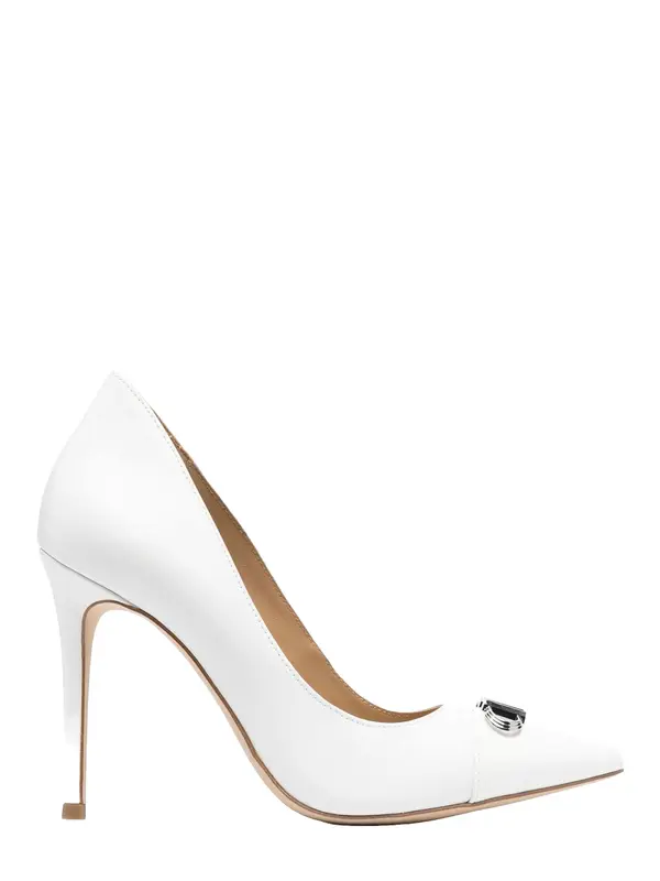 Michael Kors Parker Leather Pumps - White