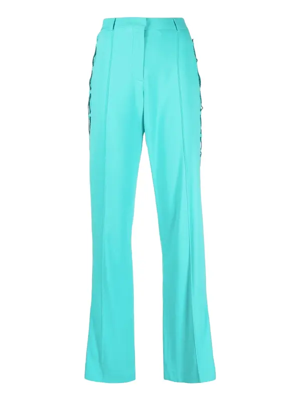 Giuseppe Di Morabito Lace-up Detail Straight-leg Trousers - Blue