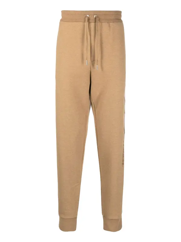 Ralph Lauren Purple Label Logo-embroidered Track Pants - Neutrals
