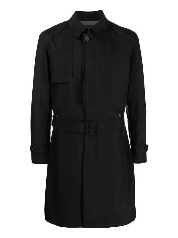 Herno Belted Waist Coat - Black