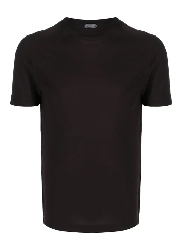 ZANONE Basic Round-neck T-shirt - Brown