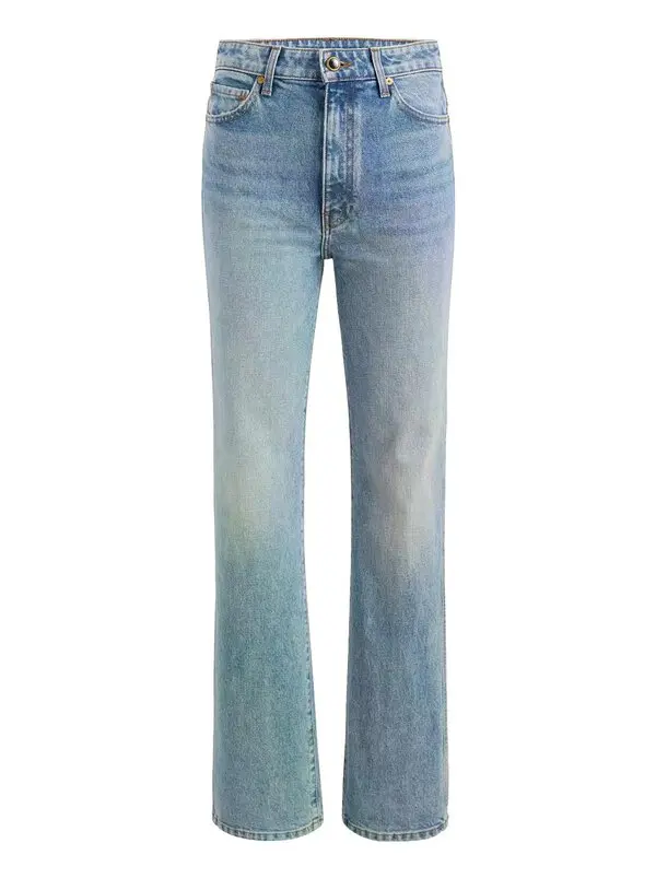 Khaite Danielle Straight-leg Jeans - Blue