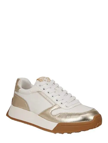 Sam Edelman Layla Sneaker - White/gold