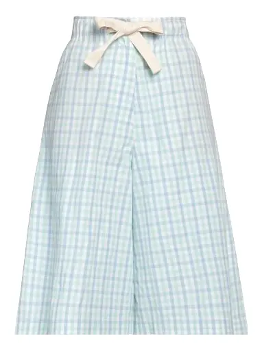 SEMICOUTURE Checked Cotton Chinos - Blue