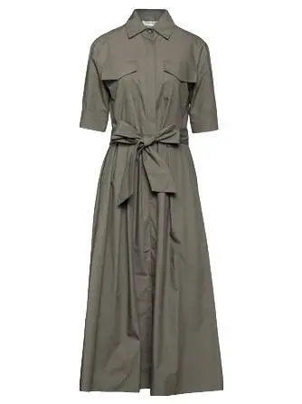 ANNA MOLINARI Midi Shirt Dress - Green