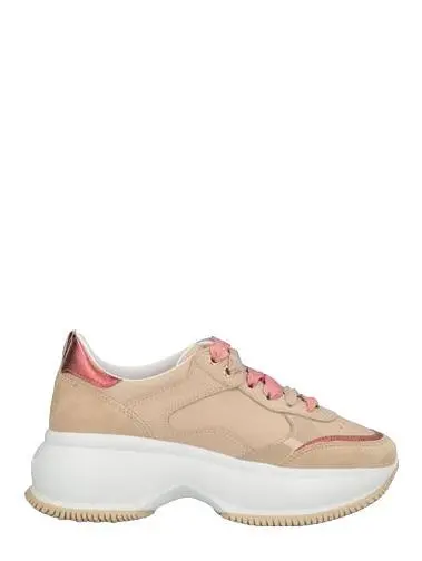 Hogan Leather Chunky Sneakers - Beige